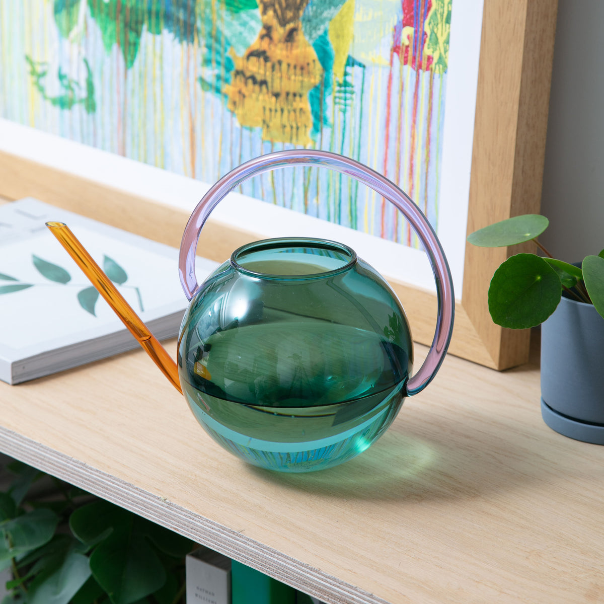 Pablo Glass Watering Can – Block Design