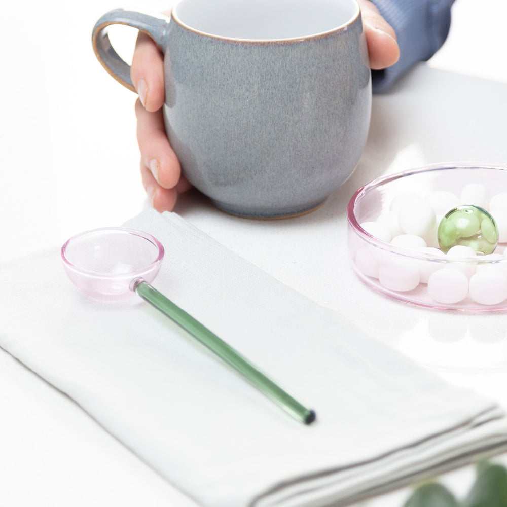 Duo Tone Spoon | Sculptural Glass Spoons – Block Design