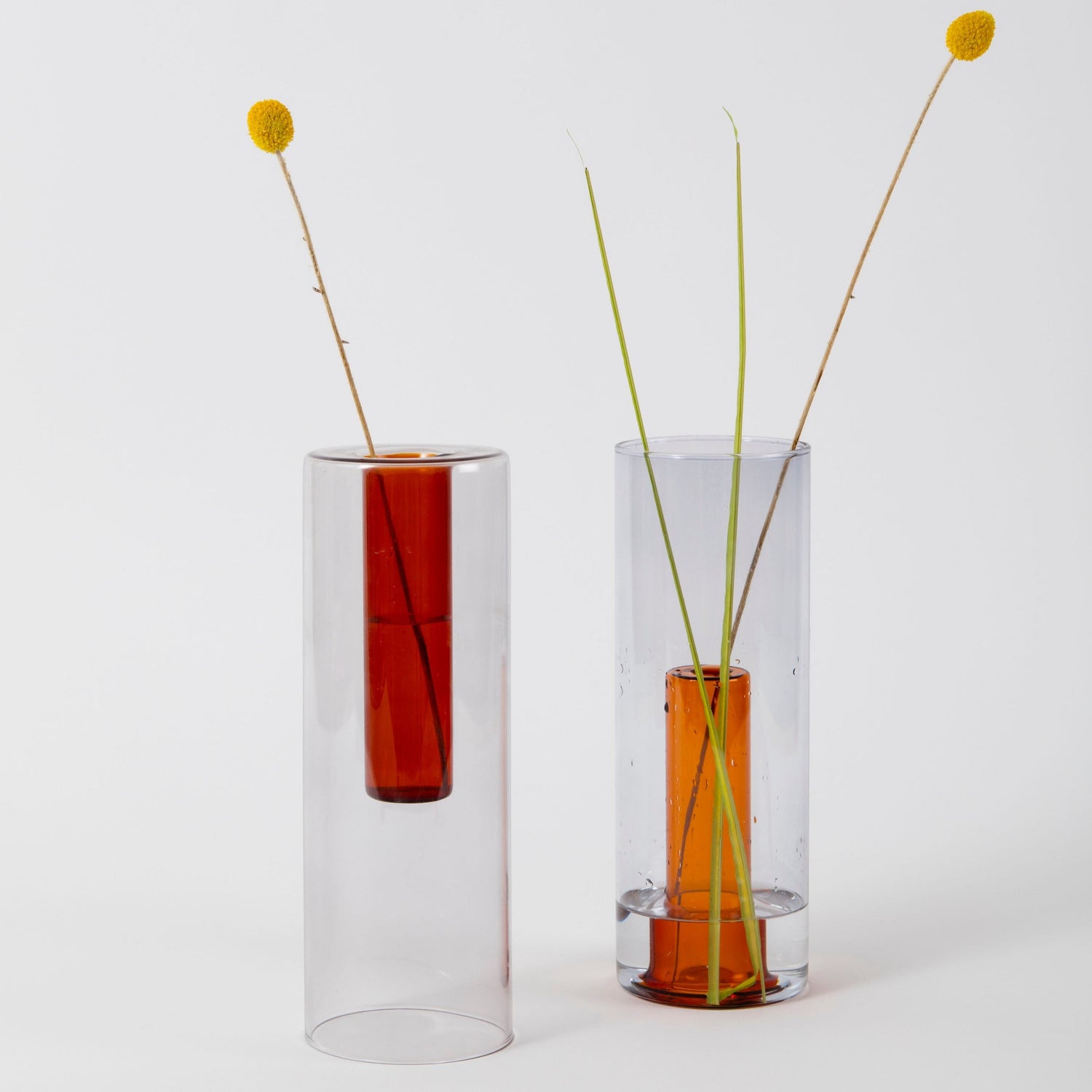 Reversible Glass Vase – Block Design