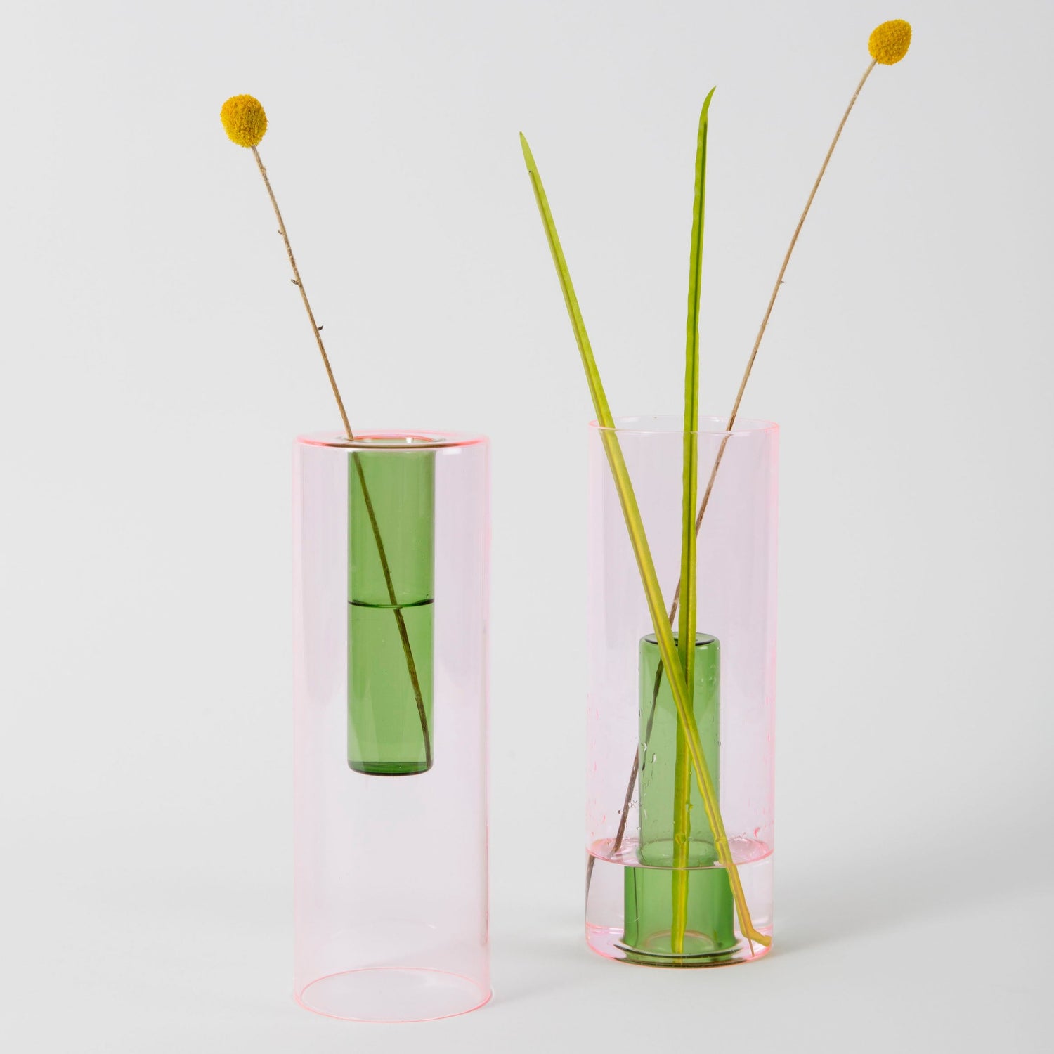 Reversible Glass Vase – Block Design